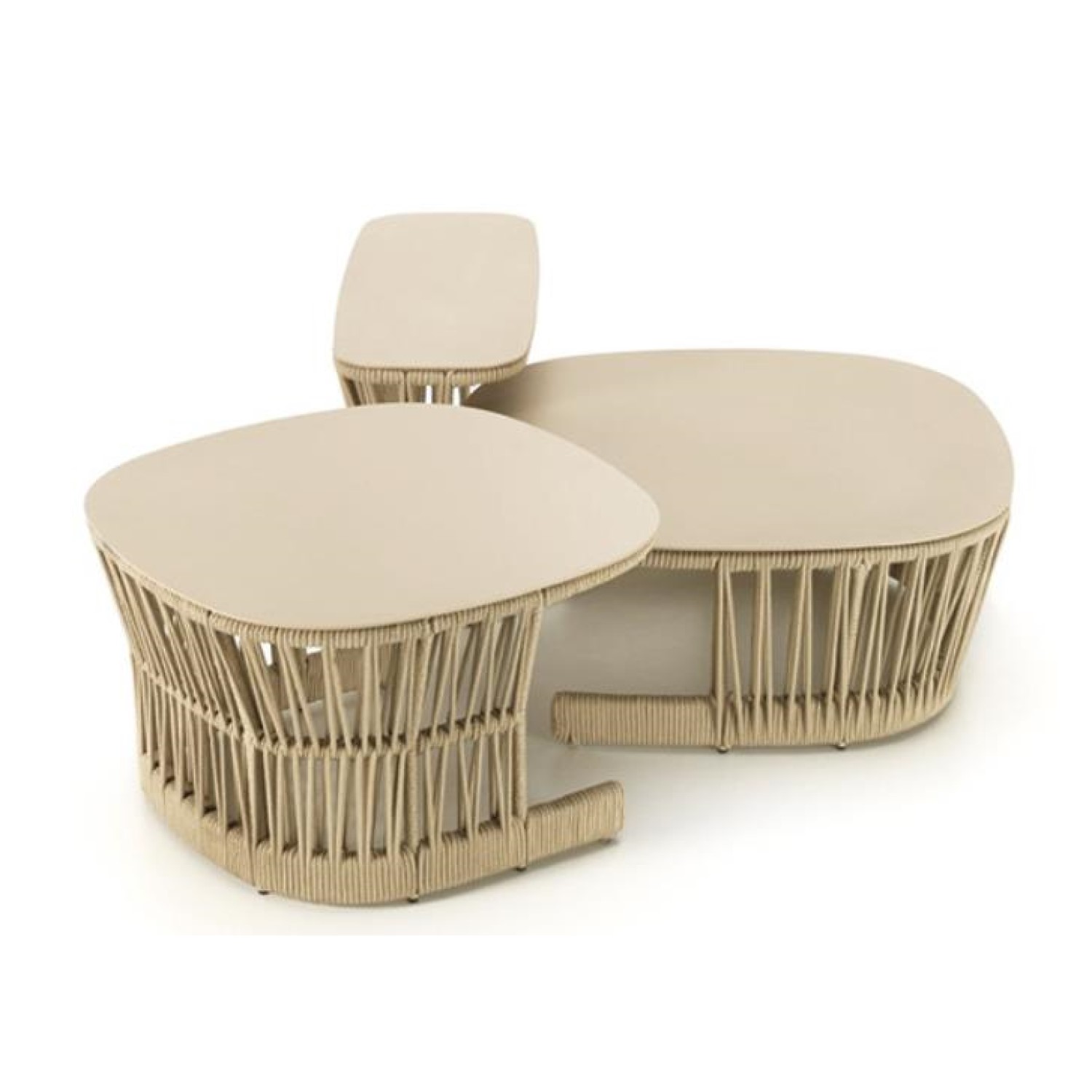 SF012 Outdoor Braided Rope Garden Furniture Set - Buy Patio Rope ...